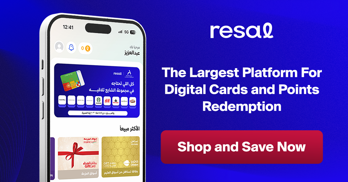 Resal App | Largest Platform For Digital Cards and Points in KSA - Resal